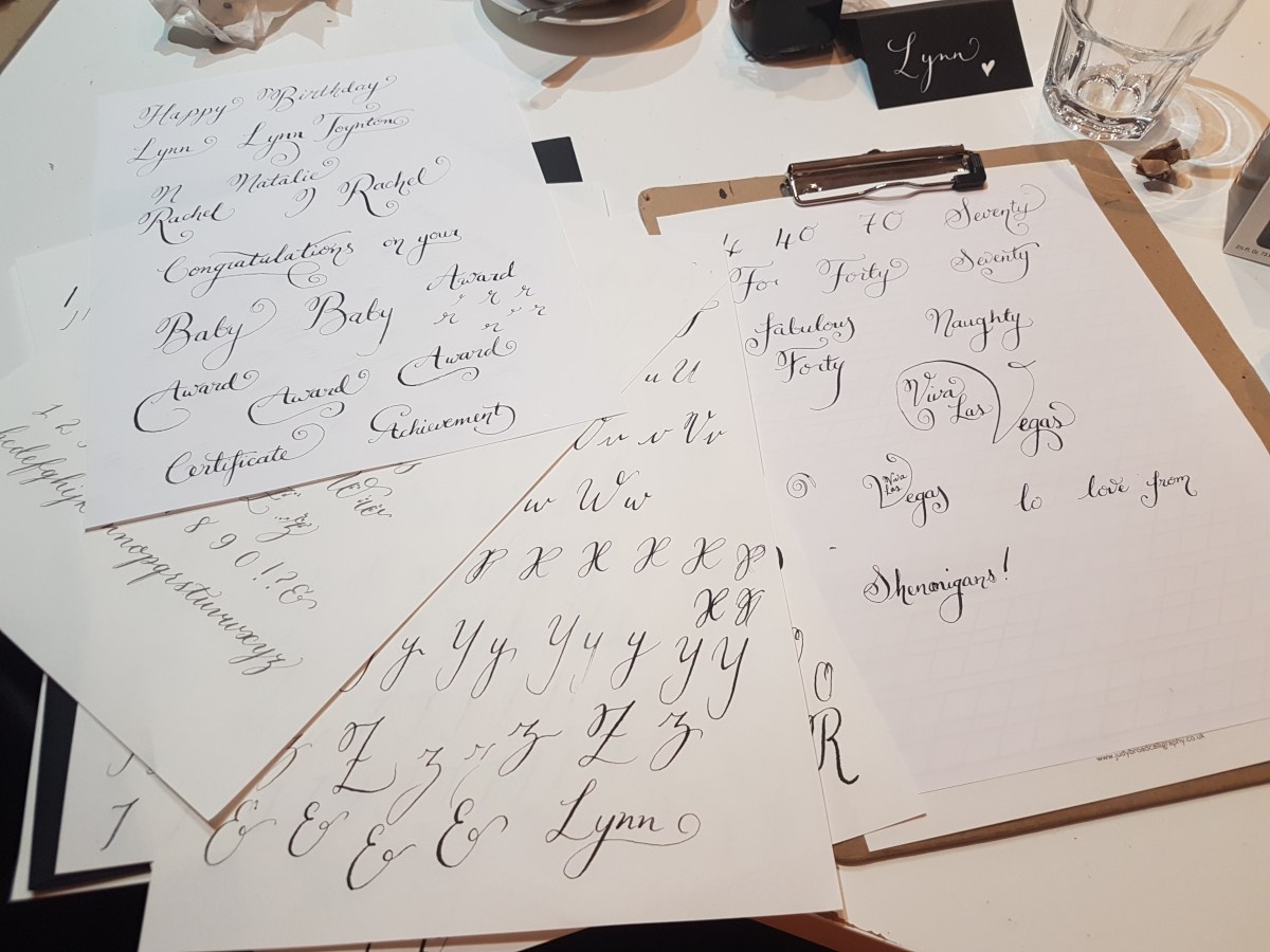 5th “thing” achieved: 9. Learn Calligraphy – 40 things…